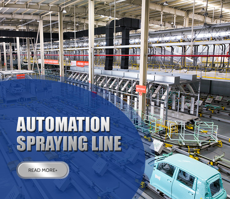 Assembly line, Powder spraying line, Paint spraying line ...